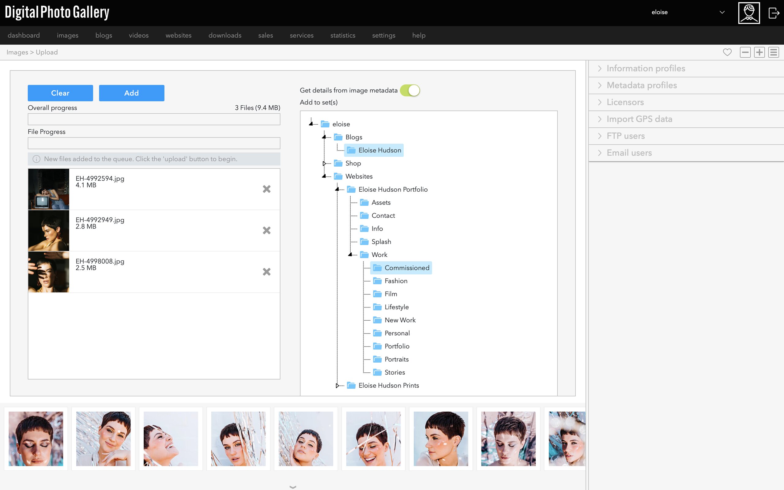 Digital Photo Gallery | Websites
